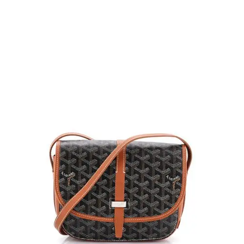 Goyard Belvedere Ii Messenger Bag Coated Canvas Pm - Brown