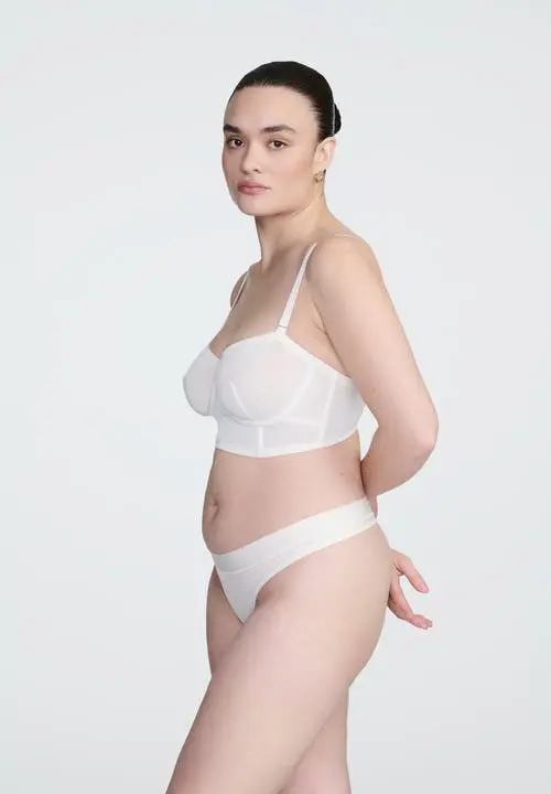 CUUP The Longline Bra Mesh - Salt