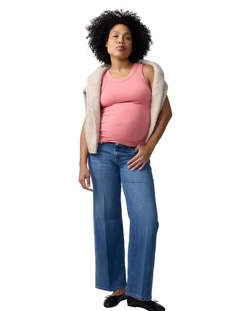 Ingrid & Isabel® Ingrid & Isabel Seamless Maternity Rib Tank - Rose