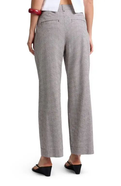 Onia Straight Leg Pant - Brown/white