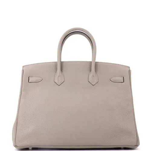 Hermès Birkin Handbag Clemence With Palladium Hardware 35