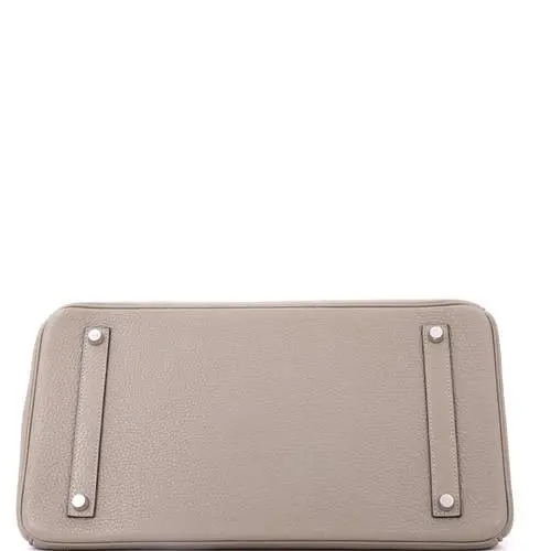 Hermès Birkin Handbag Clemence With Palladium Hardware 35