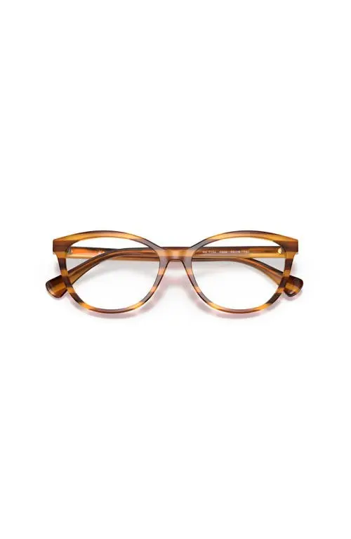 Ralph Lauren Cat Eye Acetate Full Rim Eyeglasses - Tortoise
