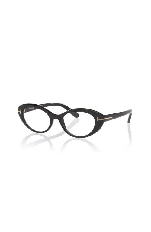 TOM FORD Oval Optical Glasses - Black