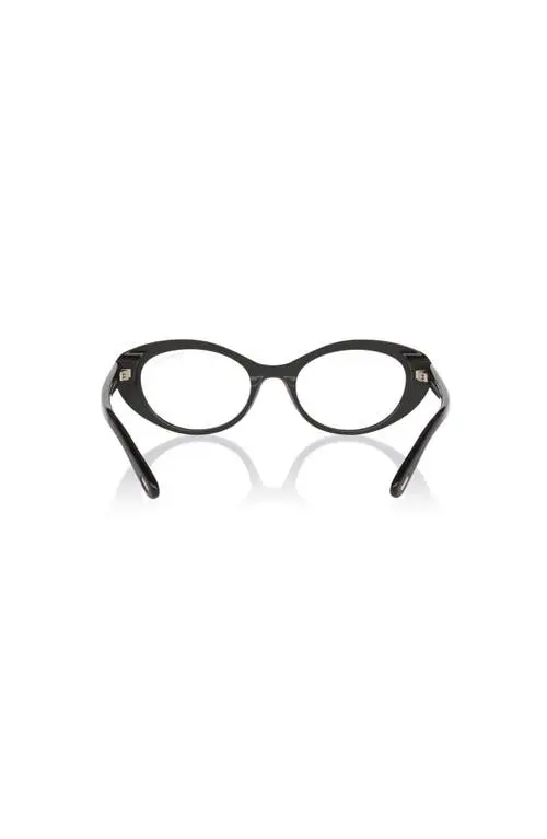 TOM FORD Oval Optical Glasses - Black