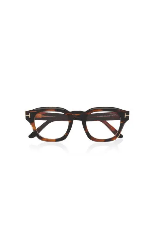 TOM FORD Square Optical Glasses - Tortoise