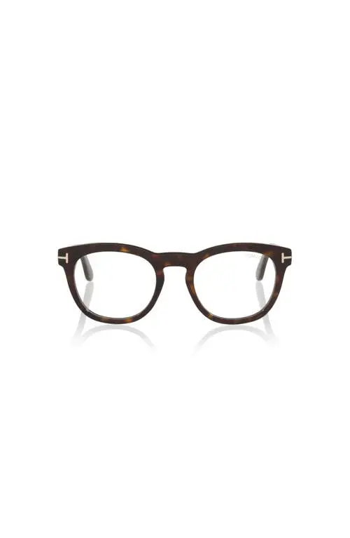 TOM FORD Round Frame Eyeglasses - Tortoise