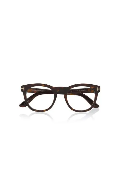 TOM FORD Round Frame Eyeglasses - Tortoise
