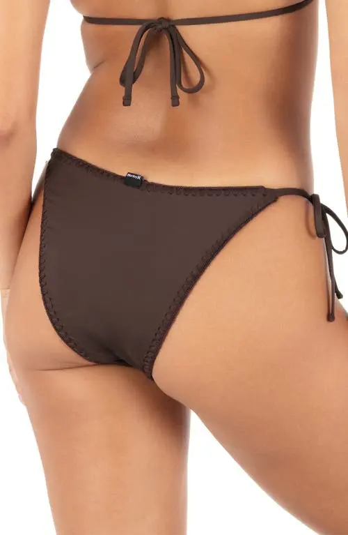 Hurley Crochet Trim Side Tie Bikini Bottoms
