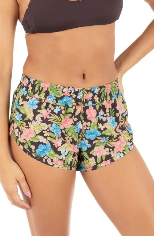 Hurley Miami Garden Beachrider Cover-up Shorts - Mole