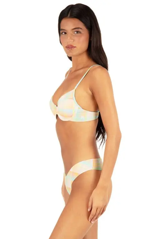 Hurley Plaid Underwire Bikini Top