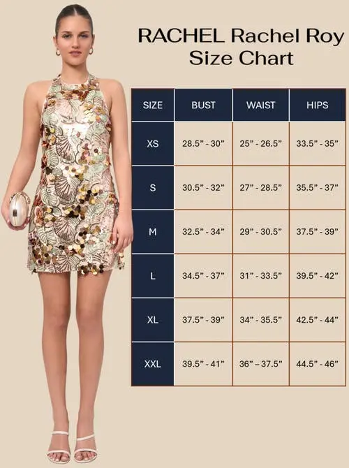 Rachel Rachel Roy Sequin Halter Mini Dress