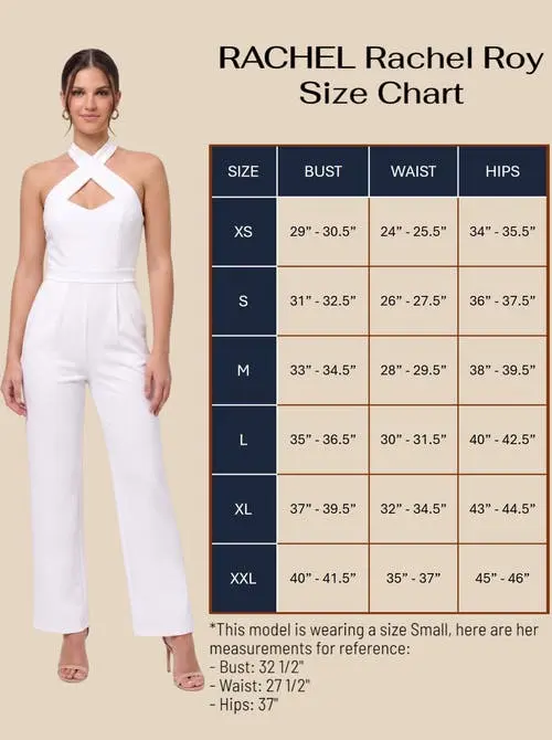 Rachel Rachel Roy Halter Neck Jumpsuit With Keyhole Detail