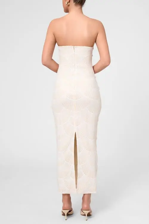 Rachel Rachel Roy Gaia Strapless Embellished Midi Dress