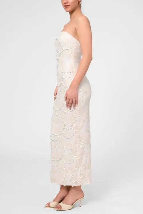 Rachel Rachel Roy Gaia Strapless Embellished Midi Dress