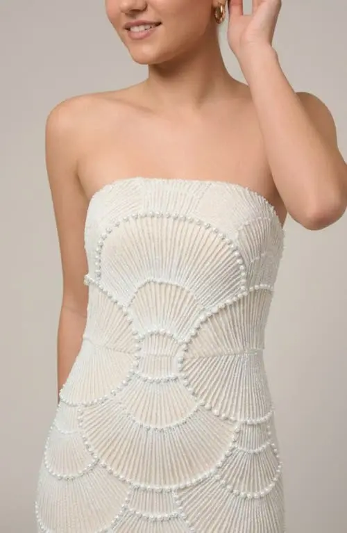 Rachel Rachel Roy Gaia Strapless Embellished Midi Dress