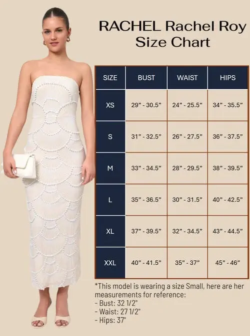 Rachel Rachel Roy Gaia Strapless Embellished Midi Dress