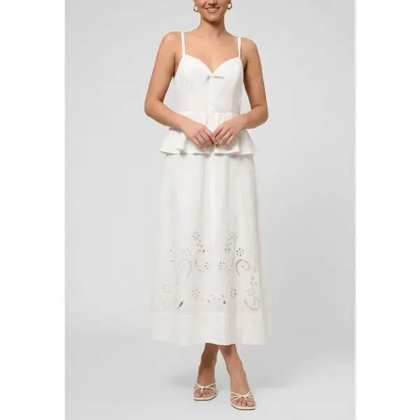 Rachel Rachel Roy Isabelle Peplum Maxi Dress - White