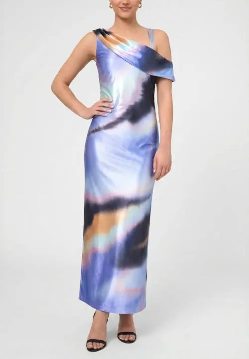 Rachel Rachel Roy Delphina Draped Neck Maxi Dress - Medium Purple