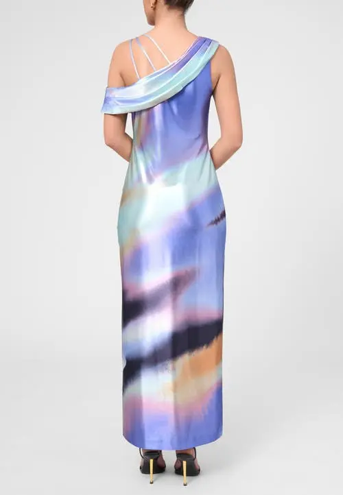 Rachel Rachel Roy Asymmetrical Draped Neck Maxi Dress