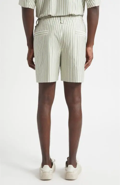 Issey Miyake Stripe Cotton Dobby Shorts