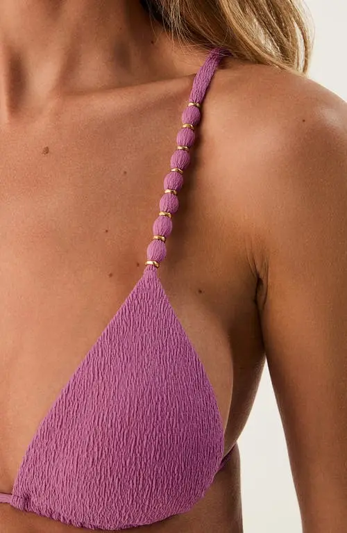 VIX PAULA HERMANNY Embellished Triangle Bikini Top - Pink