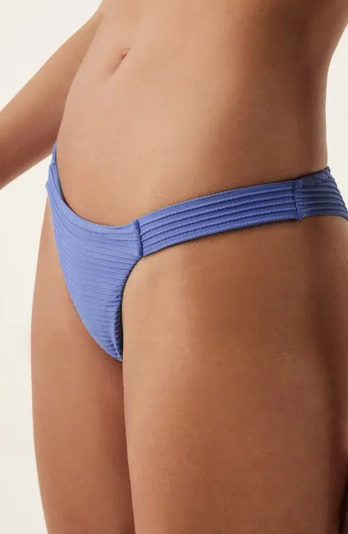 VIX PAULA HERMANNY Textured Bikini Bottoms - Blue