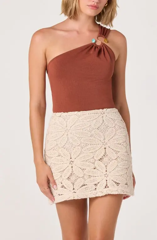 Astr The Label Medina Lace Miniskirt