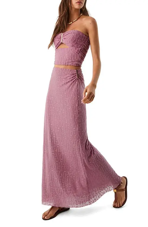 VIX PAULA HERMANNY Anora Cover-up Maxi Skirt - Pink