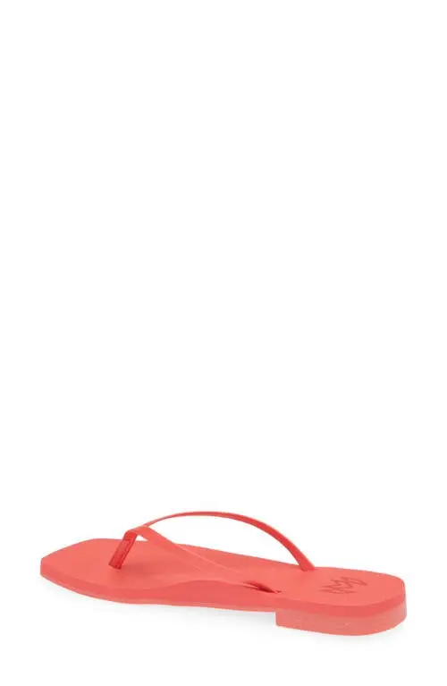 MALVADOS Lola Square Toe Flip Flop - Rouge