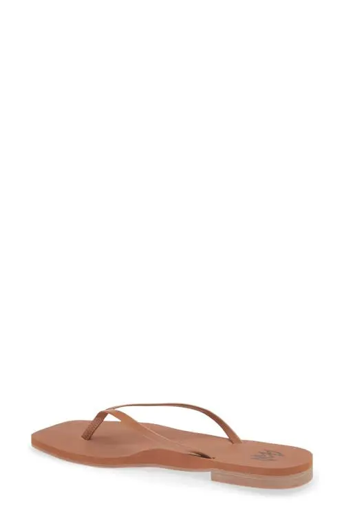MALVADOS Lola Square Toe Flip Flop - Sienna