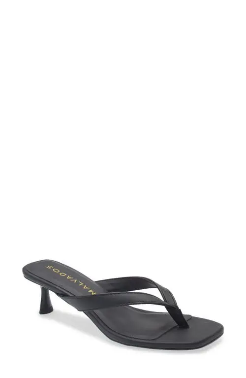 MALVADOS Lbk Kitten Heel Thong Sandal