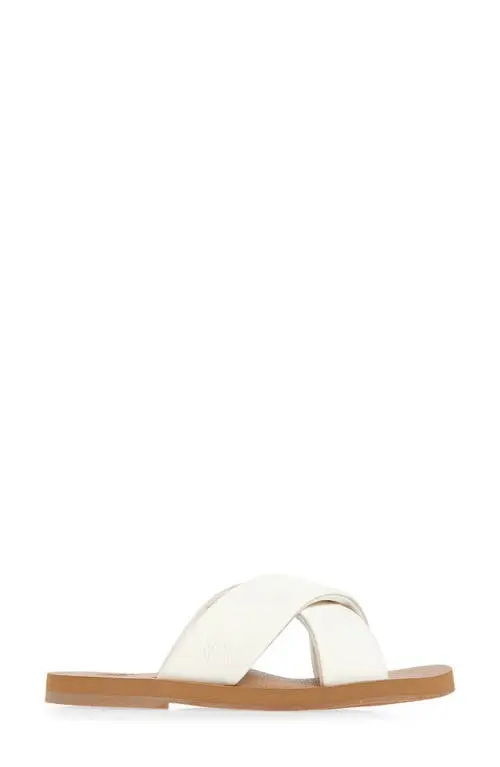 MALVADOS Ellie Criss-cross Slide Sandal - Satin