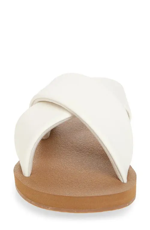 MALVADOS Ellie Criss-cross Slide Sandal - Satin