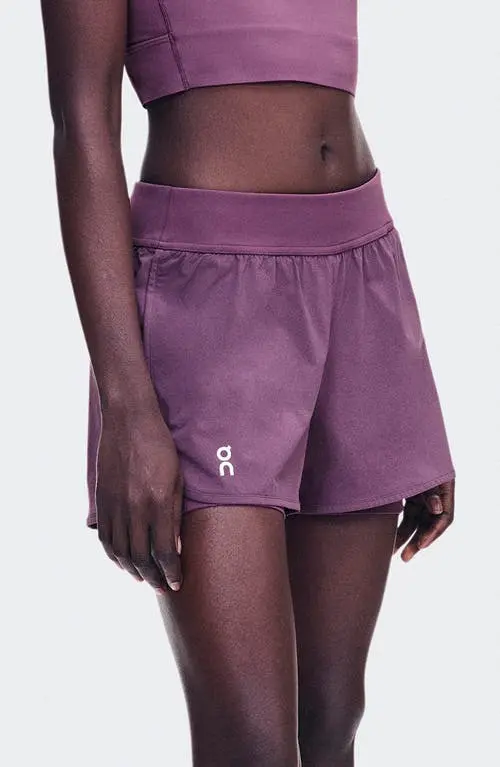 On Court 3-inch 2-in-1 Shorts - Cassis