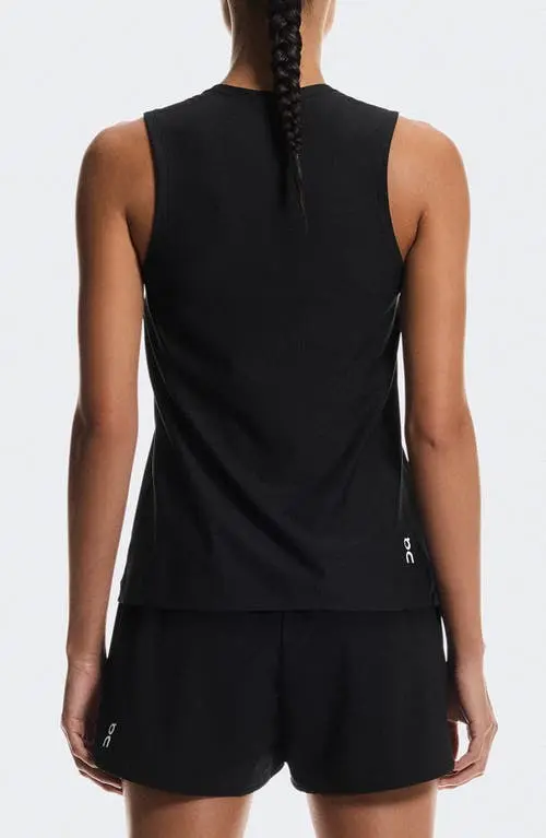 On Court Performance Tennis Tank - Black