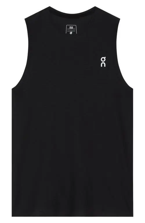 On Court Performance Tennis Tank - Black