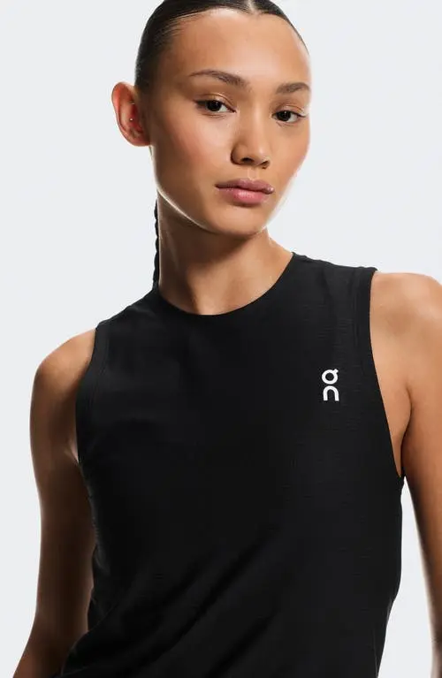 On Court Performance Tennis Tank - Black