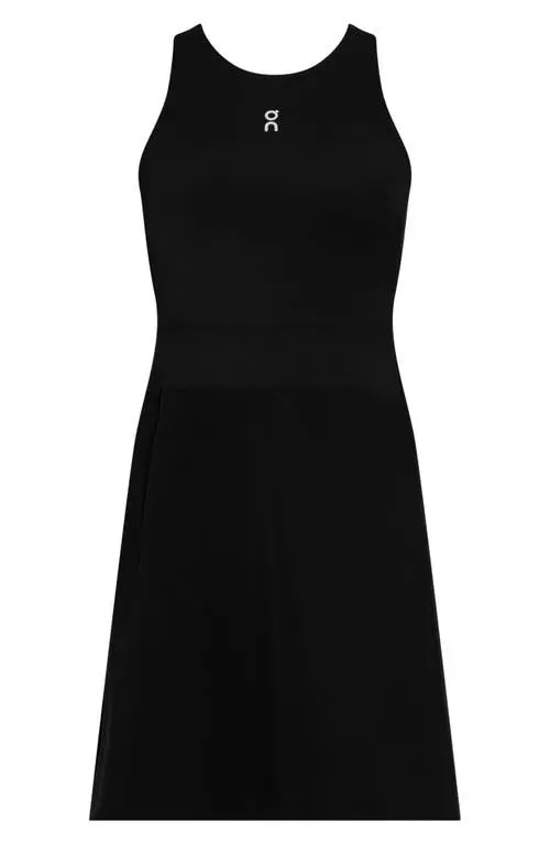 On Performance Dress With Side Slit - Black