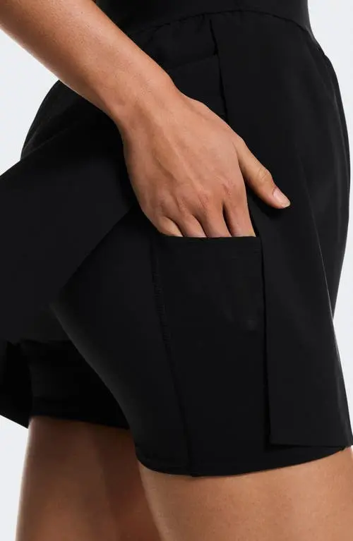 On Performance Dress With Side Slit - Black