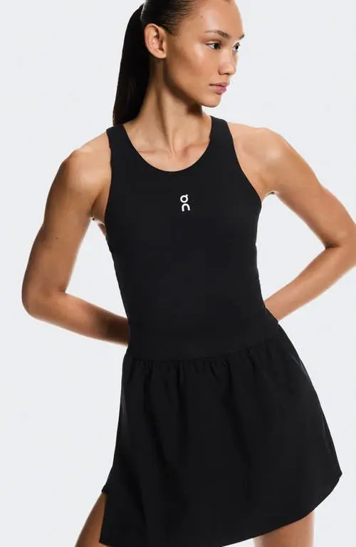 On Performance Dress With Side Slit - Black