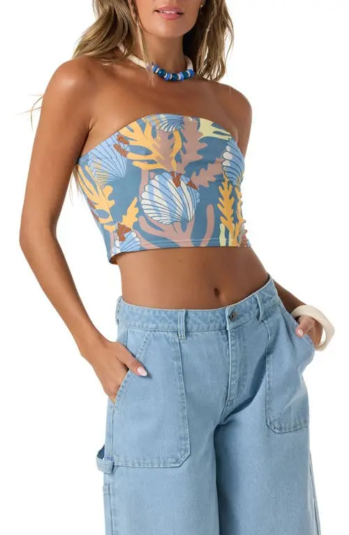 O'Neill Adeline Printed Strapless Tube Top
