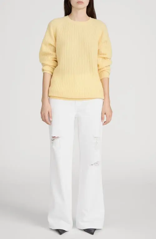 FRAME Pixie Loose Ripped Wide Leg Jeans