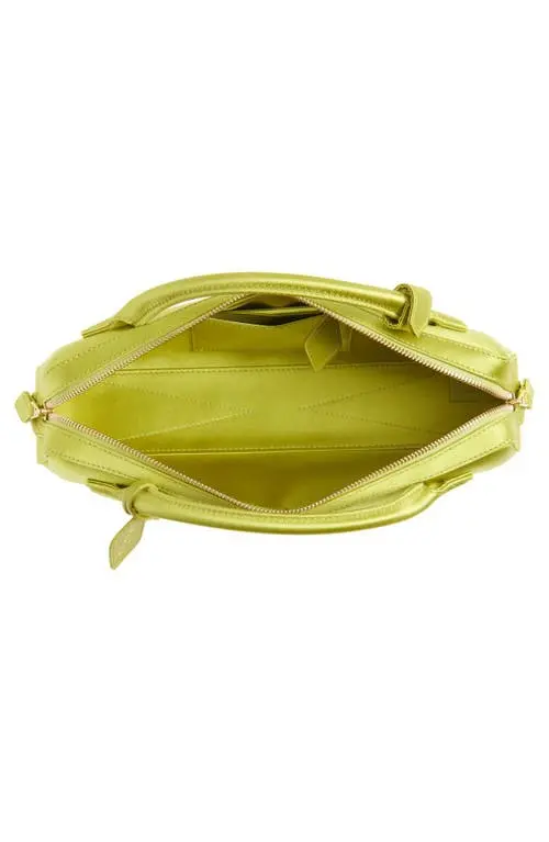 Alaïa Le Teckel Silk Top Handle Clutch - Lime