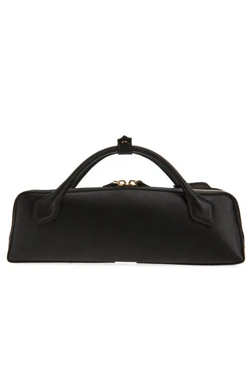 Alaïa Le Teckel Silk Top Handle Clutch - Noir