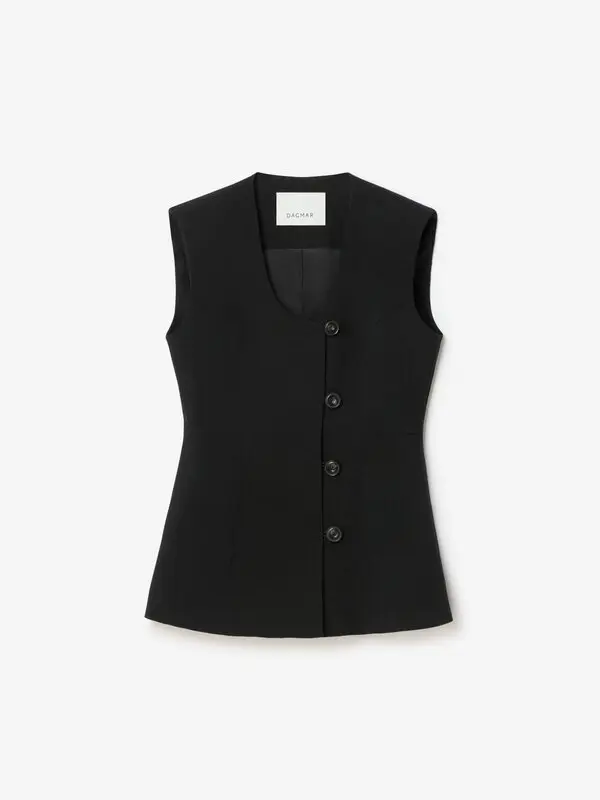 HOUSE OF DAGMAR Sleeveless Blazer