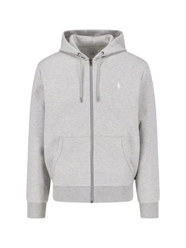 Polo Ralph Lauren Zip Logo Sweatshirt - Gray