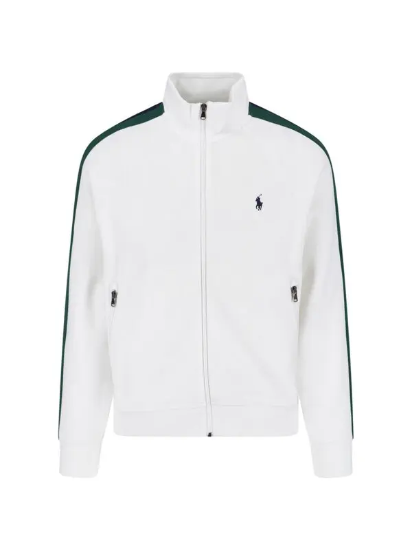 Polo Ralph Lauren Zip Logo Sweatshirt - White
