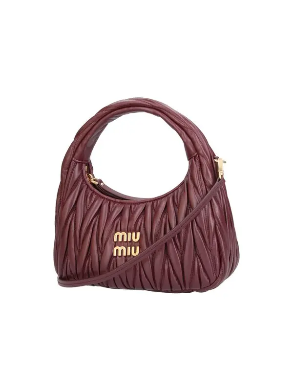 Miu Miu Wander" Matelassé Shoulder Bag - Red