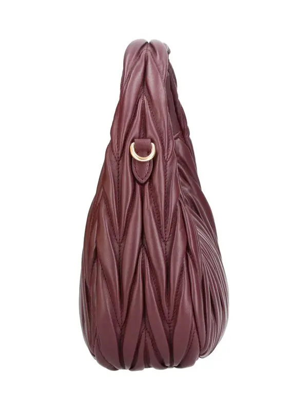 Miu Miu Wander" Matelassé Shoulder Bag - Red